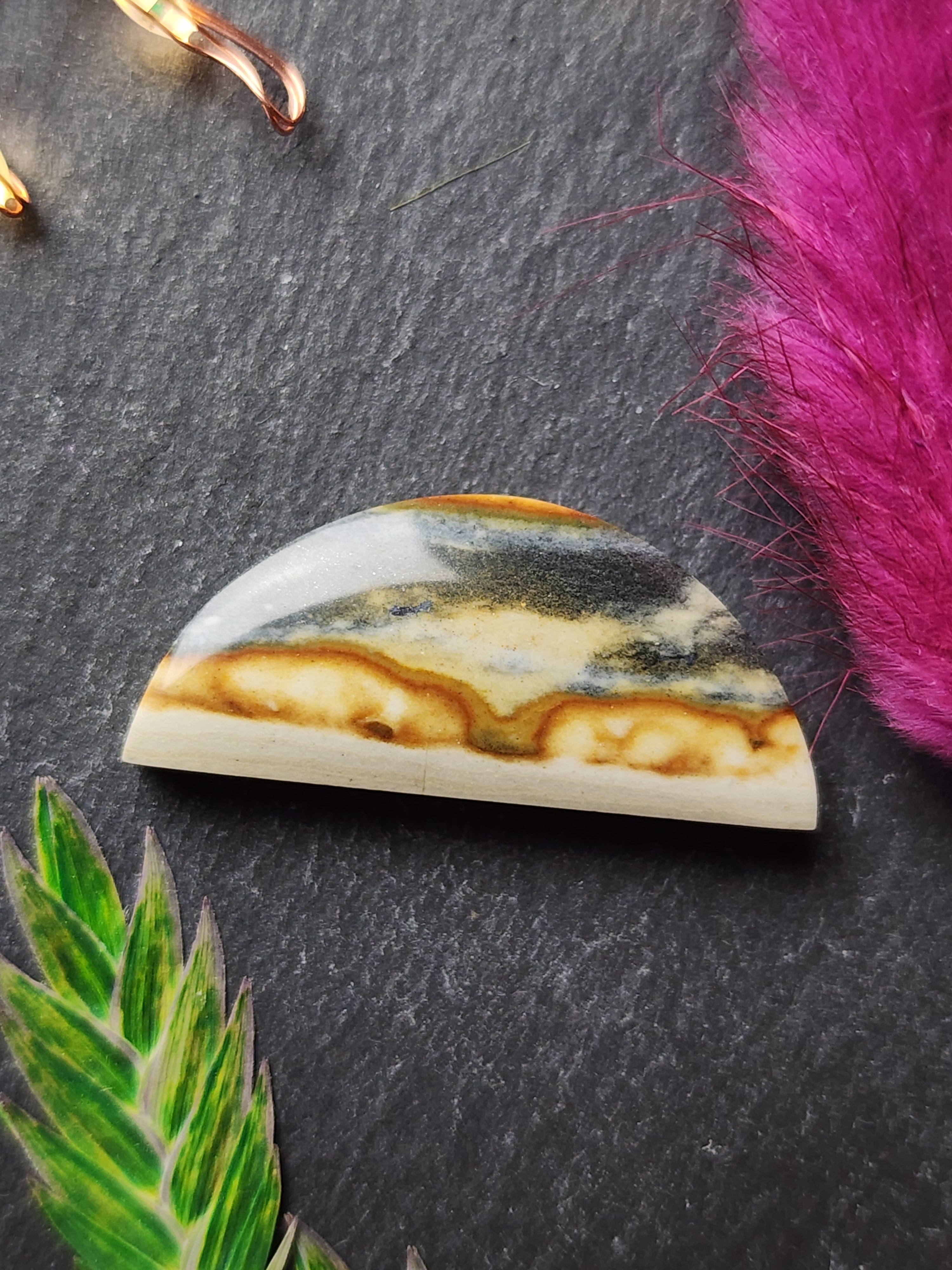 Starry night picture jasper – Salmon Brook Lapidary
